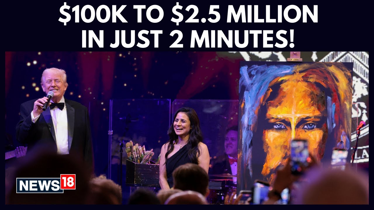 Watch How President Donald Trump Auctioned Off a Painting for $2.5 Million in Just 2 Minutes | N18G