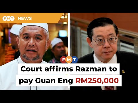 PAS leader Razman Zakaria to pay Lim Guan Eng RM250,000 over headscarf ...
