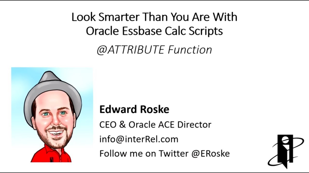 Essbase @ATTRIBUTE Function