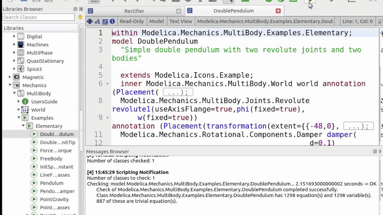 Examples through OMEdit - English