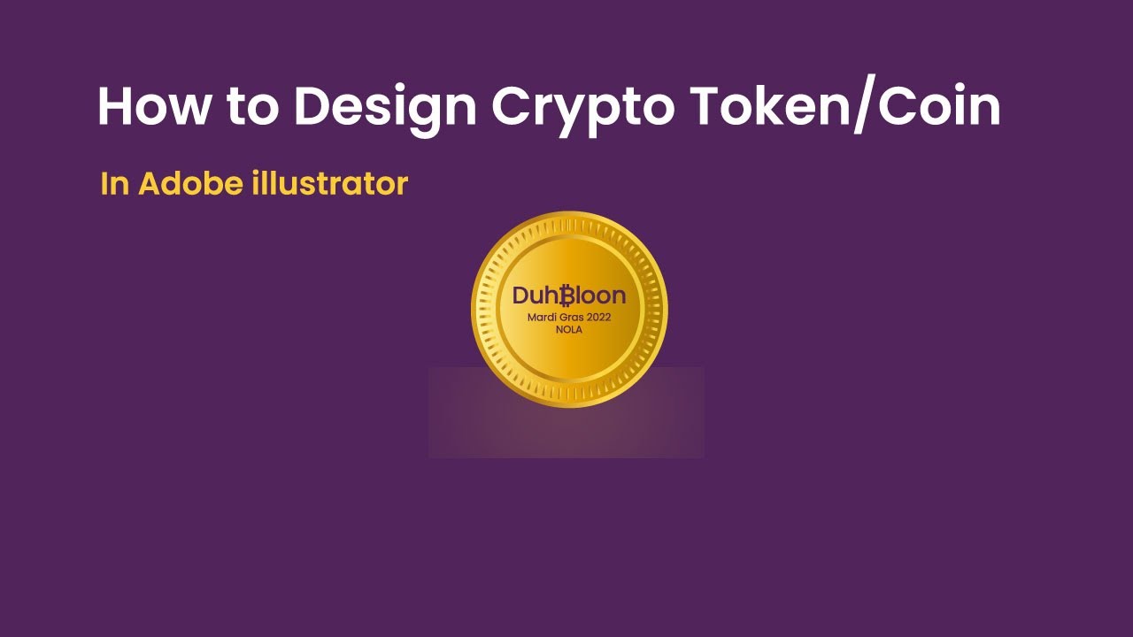 How to design a crypto token/coin in adobe illustrator with different method