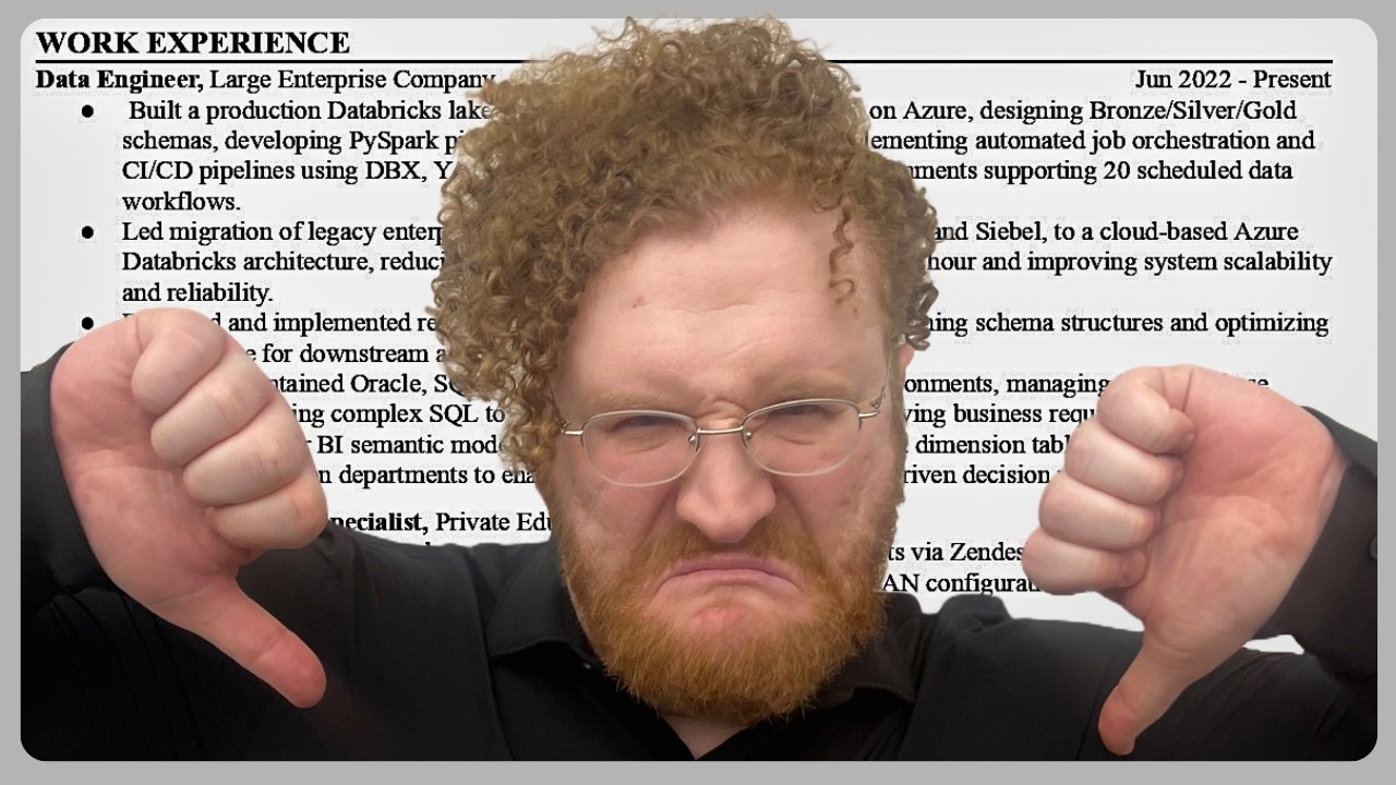 Why Data Engineer JOBS Reject You | Recruiter Reviews Resume