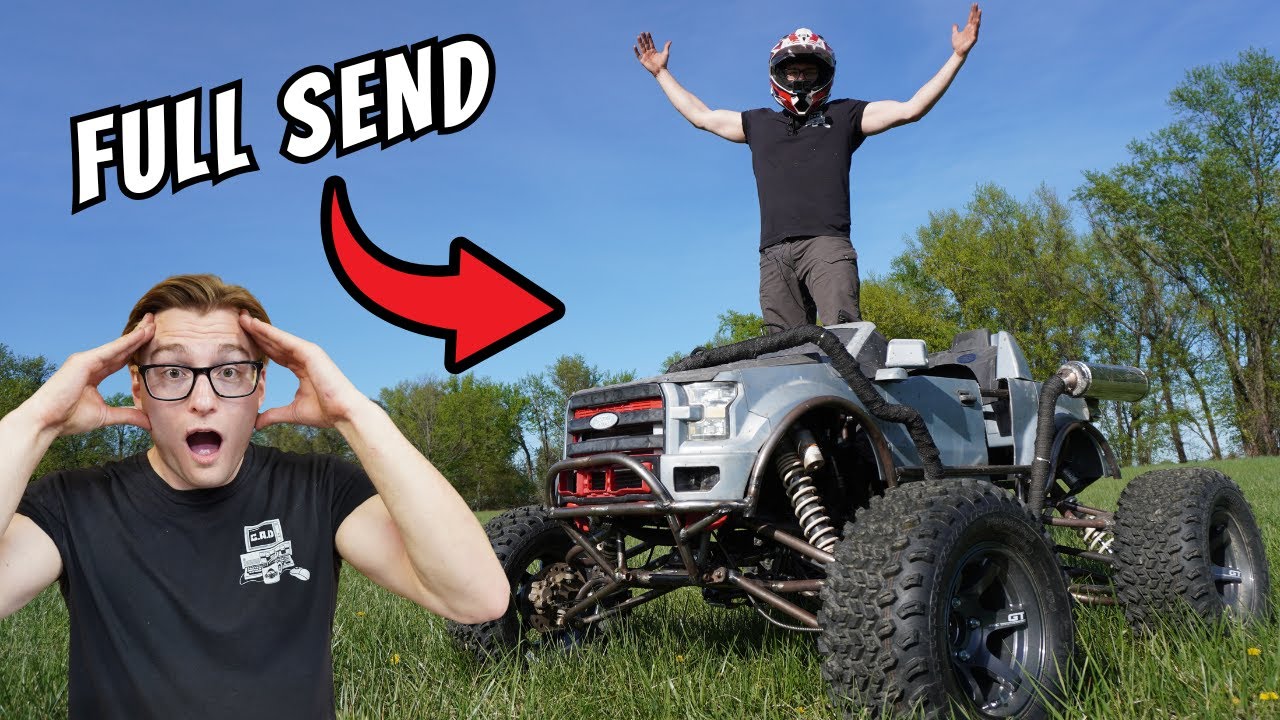 F150 Power Wheels First Test Drive! (50 HP)