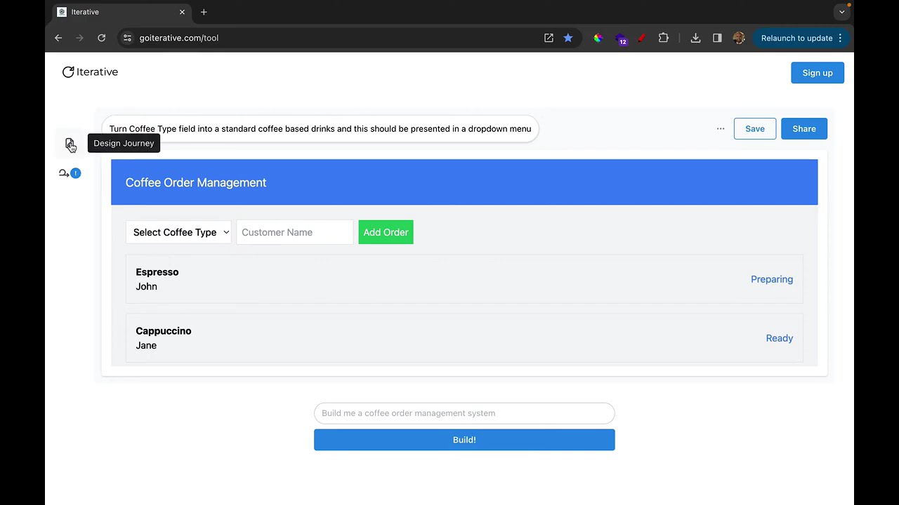 Iterative Quick Start - No code Generative AI application development