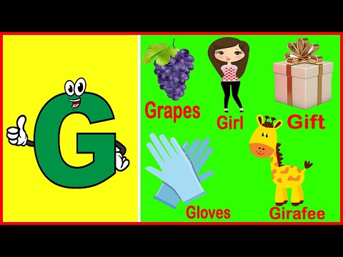 5 Words From Letter G | G For Girl | A to Z Reading