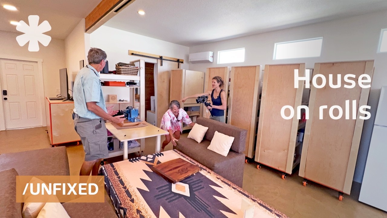 Tall couple's XL tiny home: 1 space, infinite (movable) configurations