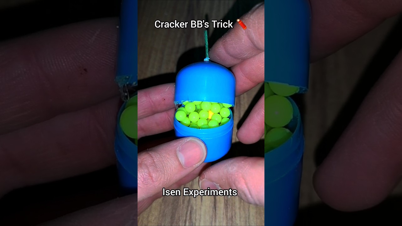 DIY Airsoft BBs Cracker Trick #experiment #firecrackers #fireworks #crackers #lifehack