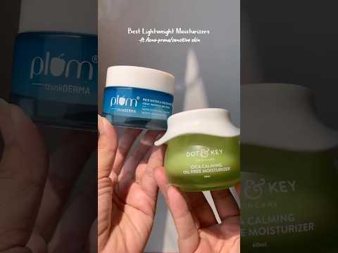 Plum 10% Niacinamide & Rice water moisturizer vs Dot & Key Cica Oil Free moisturizer #moisturizer