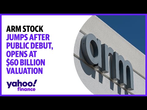 Arm stock jumps after public debut, opens at $60 billion valuation