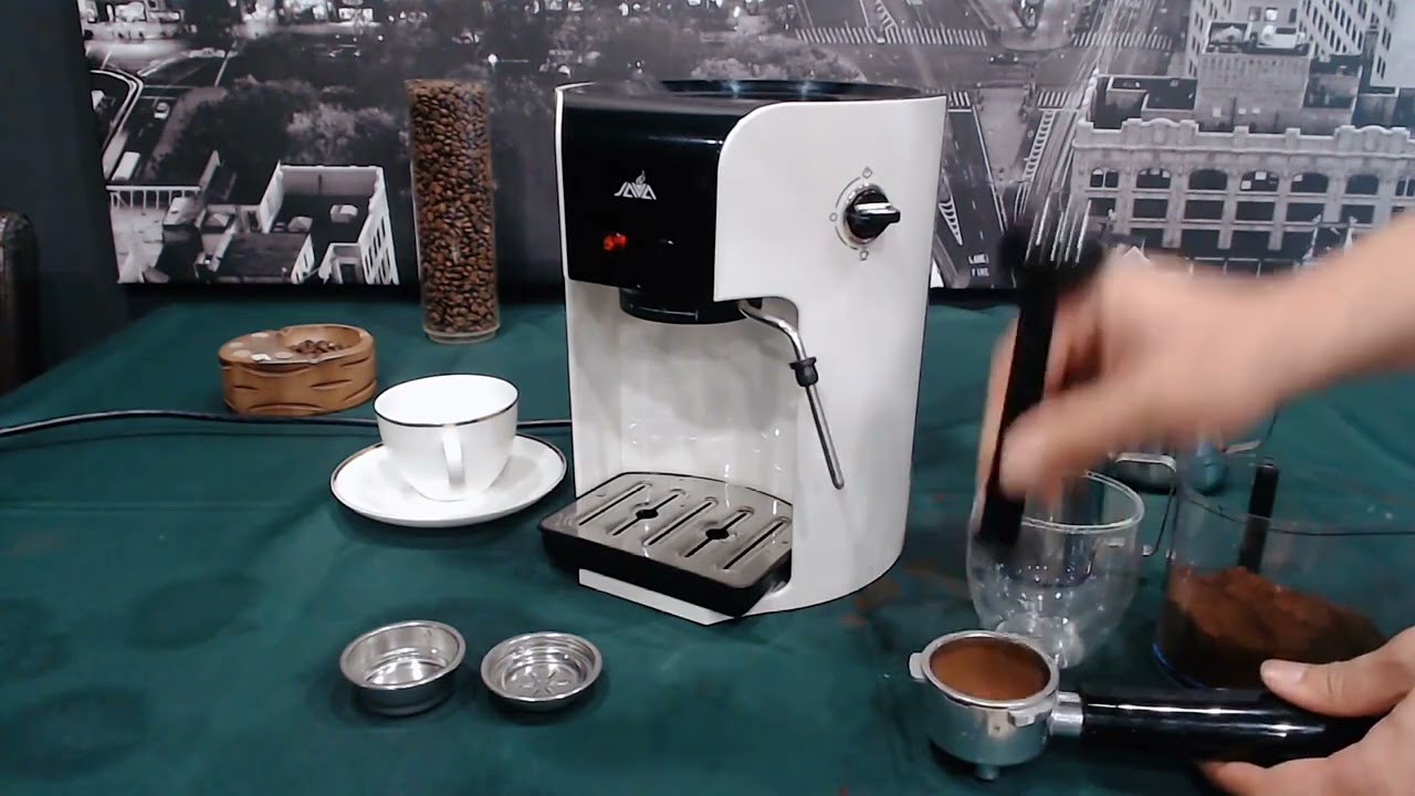 JAVA 20-Bar 3 in 1 Function Semi Coffee Maker(In White): How To Make A Cappuccino