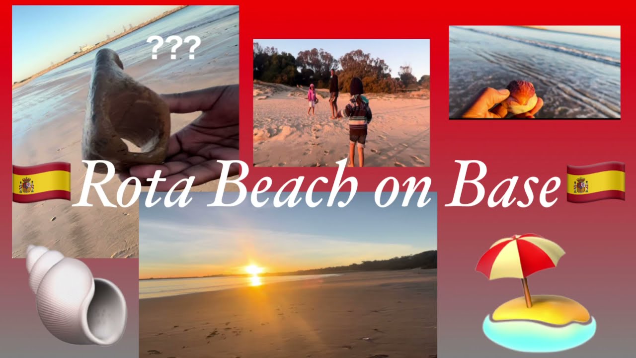 🏖Beach on Rota Naval Base⚓️ Random Finds🐚 & A Beautiful Sunset 🌅