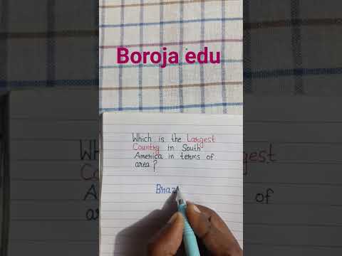 What is the Largest country in South America in terms of area #shorts #youtubeshorts #viral #