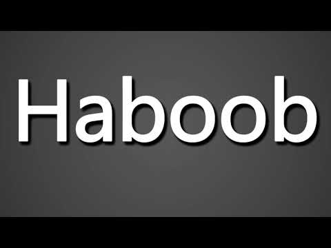 How to Pronounce Haboob