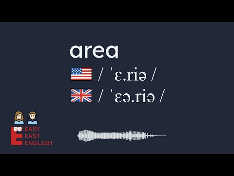 How to pronounce area? US English UK English IPA Audio Waveform 👩👨 How to say area correctly?