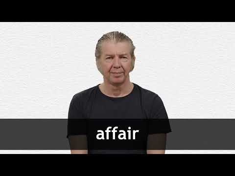 AFFAIR 释义 | 柯林斯英语词典
