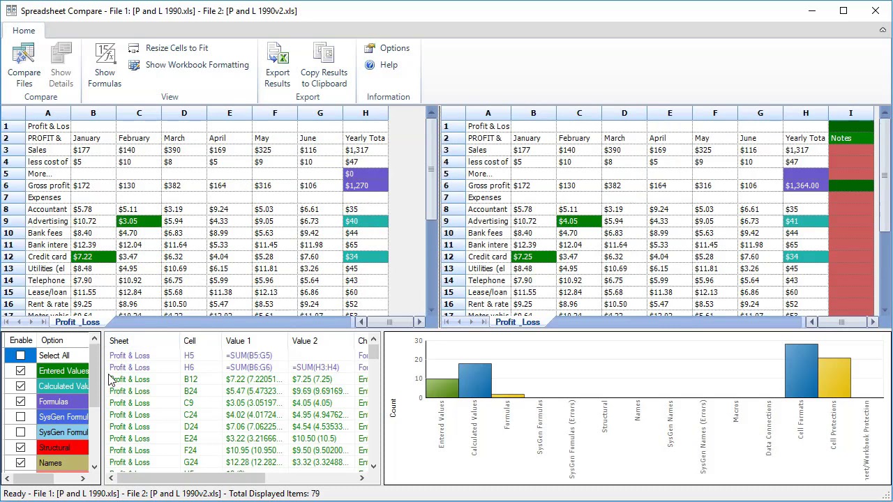 Spreadsheet Compare