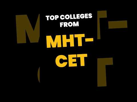 Top Colleges from MHTCET✅✅#mhtcet #mhtcet2024 #maharashtra #college #btech #engineeringcollege