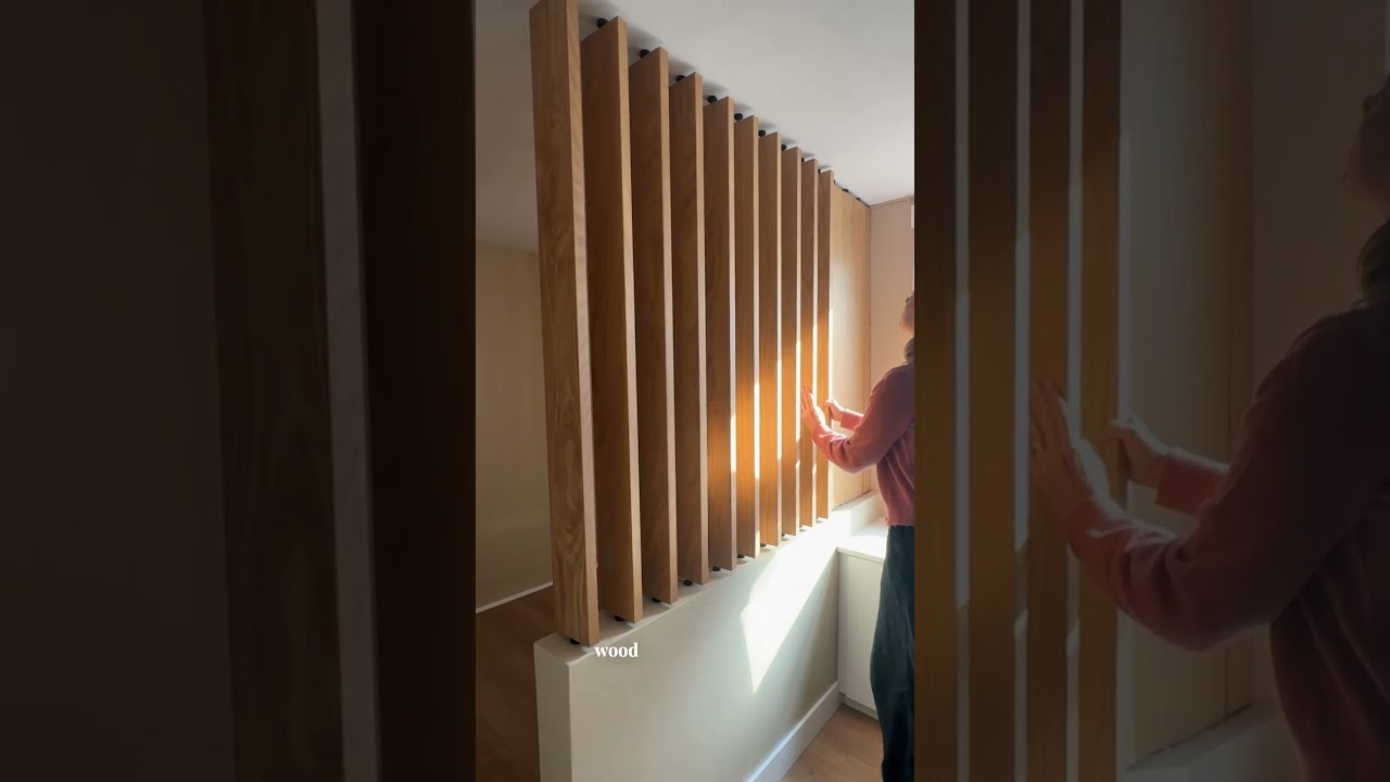 Easy DIY Wood Slat Room Divider Installation | Basement Upgrade