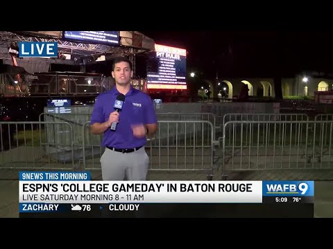 ESPN's 'College GameDay' touches down in Baton Rouge