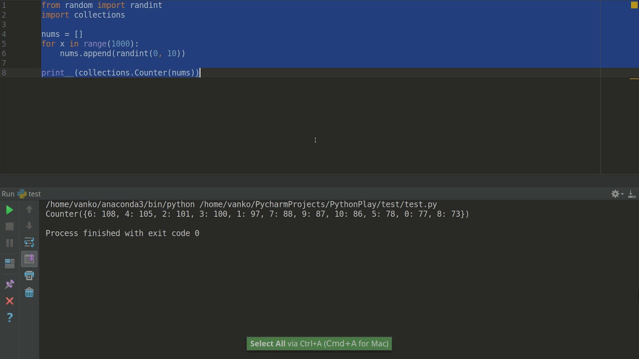 python random number generation examples