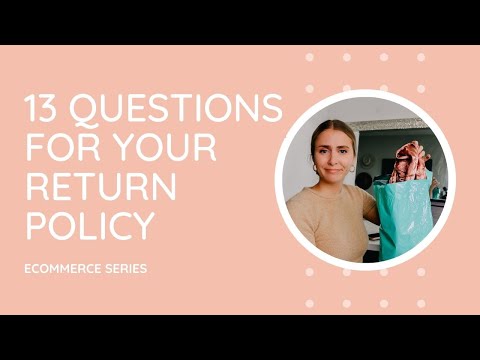 How to Write an Online Store Return Policy