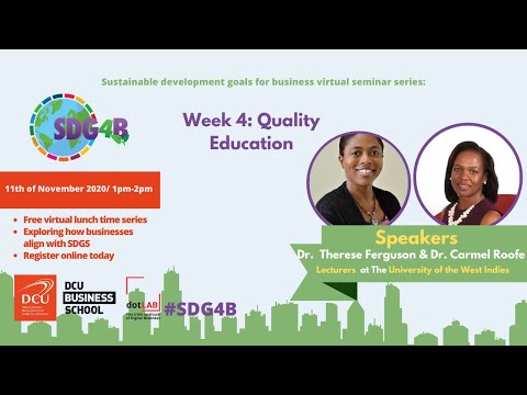 Quality Education- Sustainable Development Goals for Business - 11th November 2020