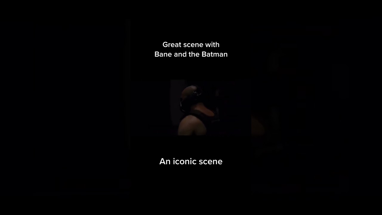 Great scene with the Dark Knight and Bane! #shorts