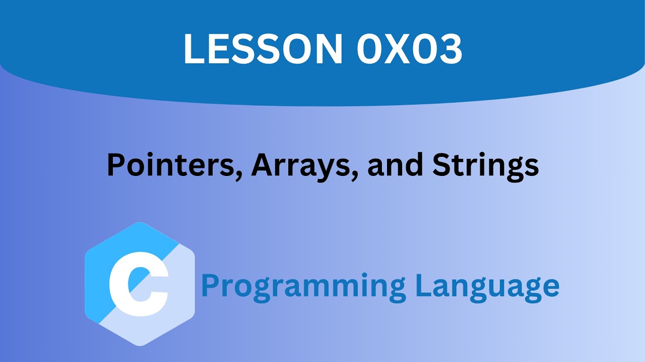 Pointers, Arrays, and Strings