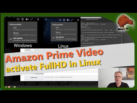 Amazon Prime Video and Linux - Video only in SD quality - activate FullHD
