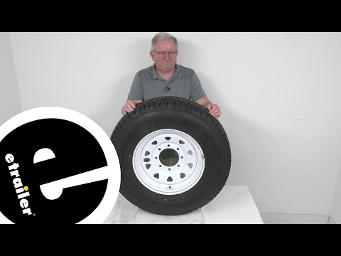 etrailer | Feature Review Provider ST235/80R16 Radial Trailer Tire w/ 16" White Vesper Spoke Wheel