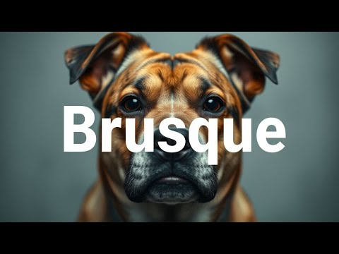 Brusque Meaning | Brusque Definition | Brusque Pronunciation | Visual Dictionary