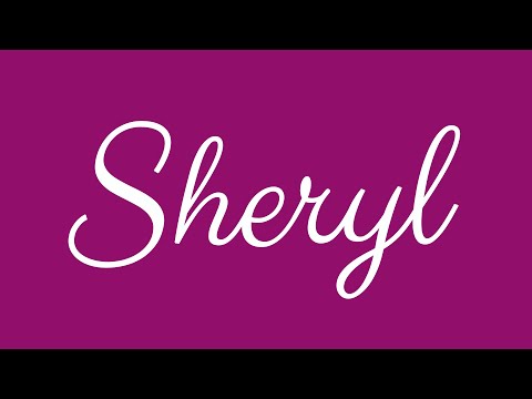 Learn how to Sign the Name Sheryl Stylishly in Cursive Writing