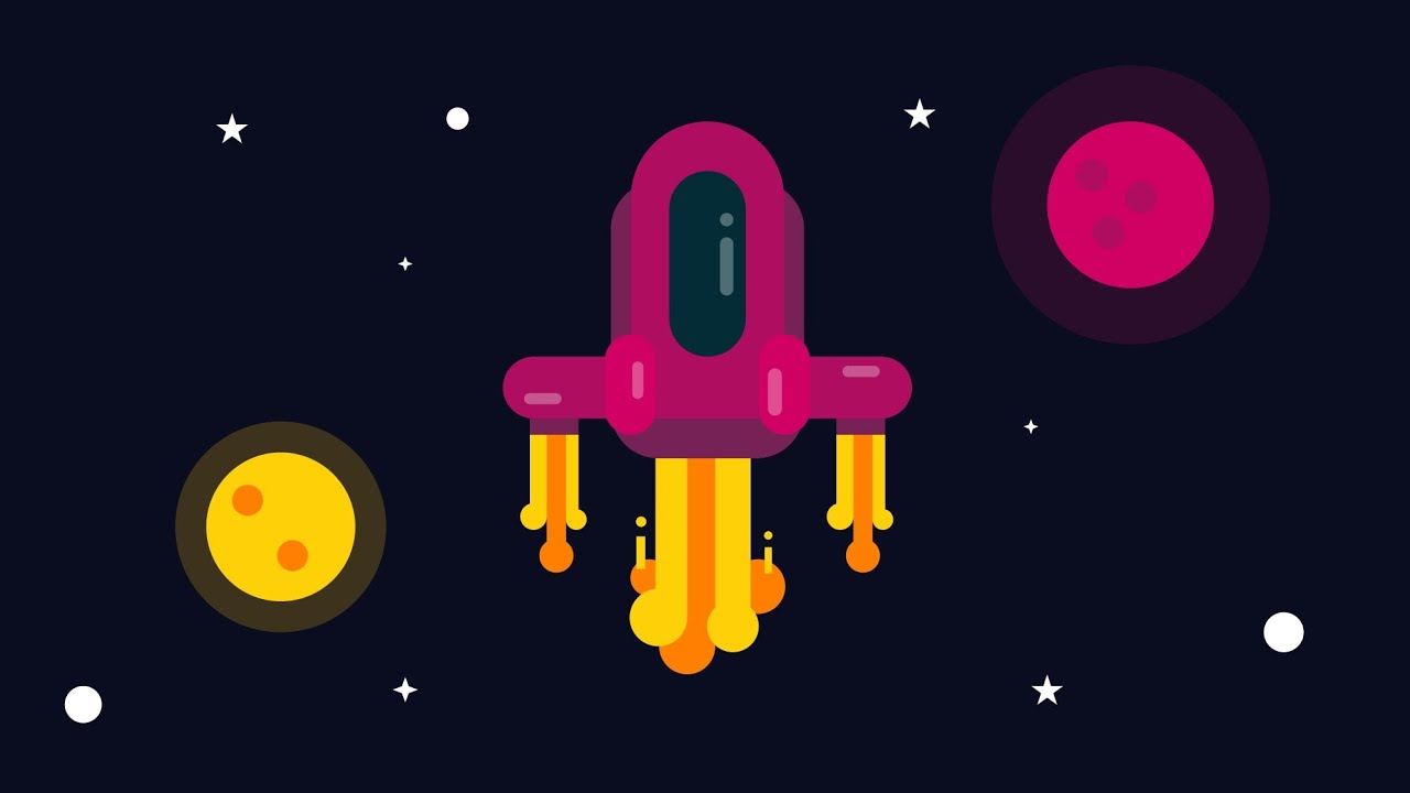 Space Rocket Tutorial | Flat Illustration | Adobe Illustrator