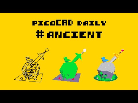 picoCAD Daily | “Ancient” Art Prompt