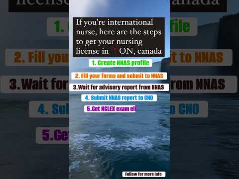 If you’re an international nurse here are the steps to get your nursing license in 📍ON, Canada