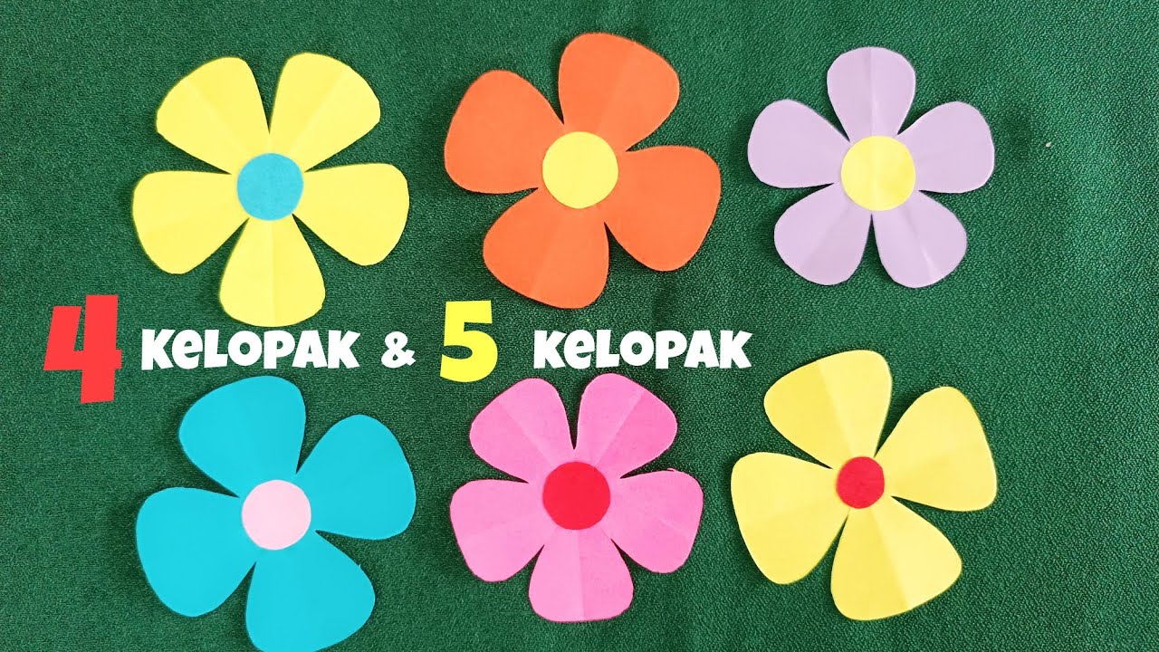 Cara Membuat Bunga dari kertas Origami || DIY Origami bunga