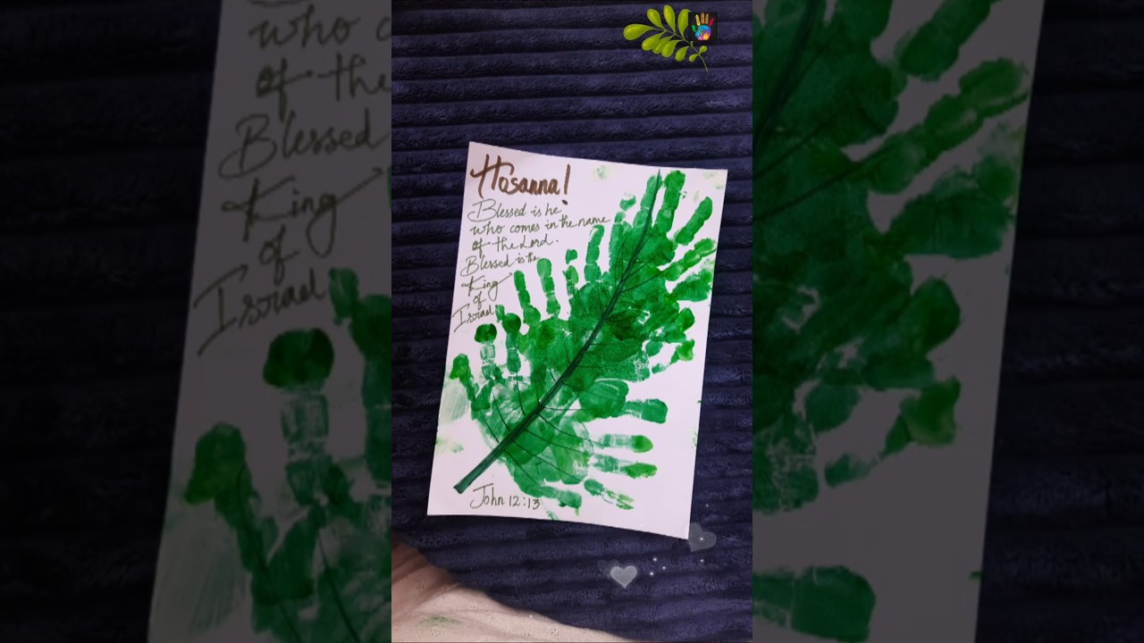 Easter Art and craft - 2 🌿 Palm Sunday🌿HOSANNAH🌿