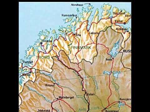 map of Norway [ North ]