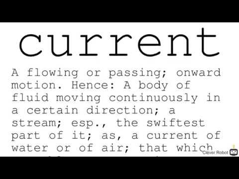 Current word definition