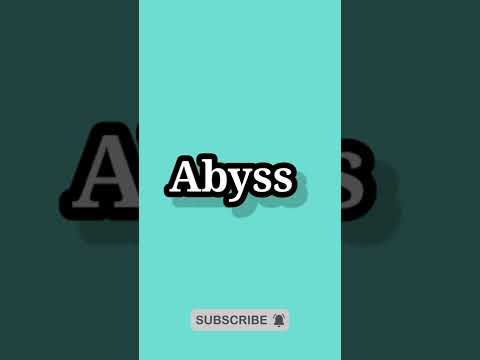 How To Pronounce Abyss In English || Word Pronounce