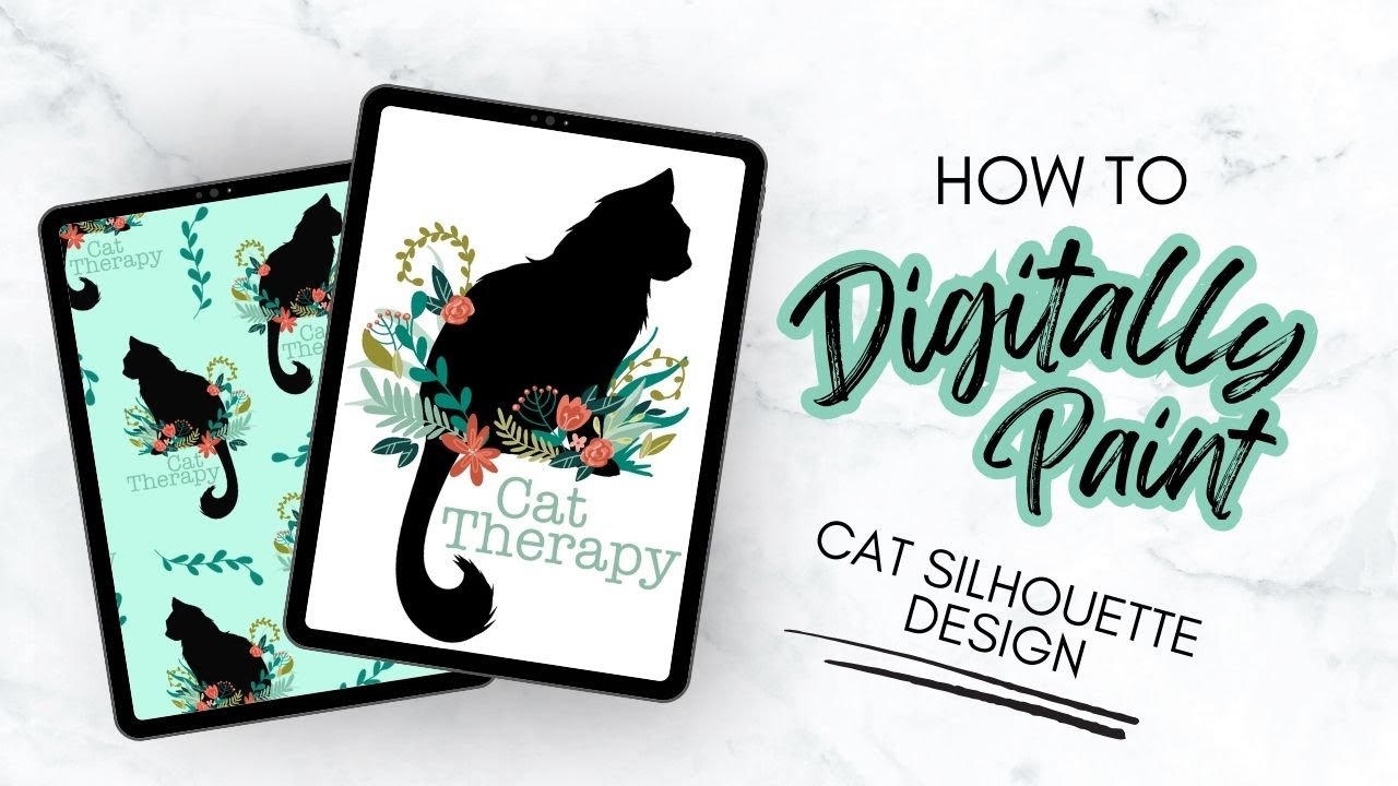 Creating a Mesmerizing Black Cat Silhouette in Procreate | Step-by-Step Digital Painting Tutorial