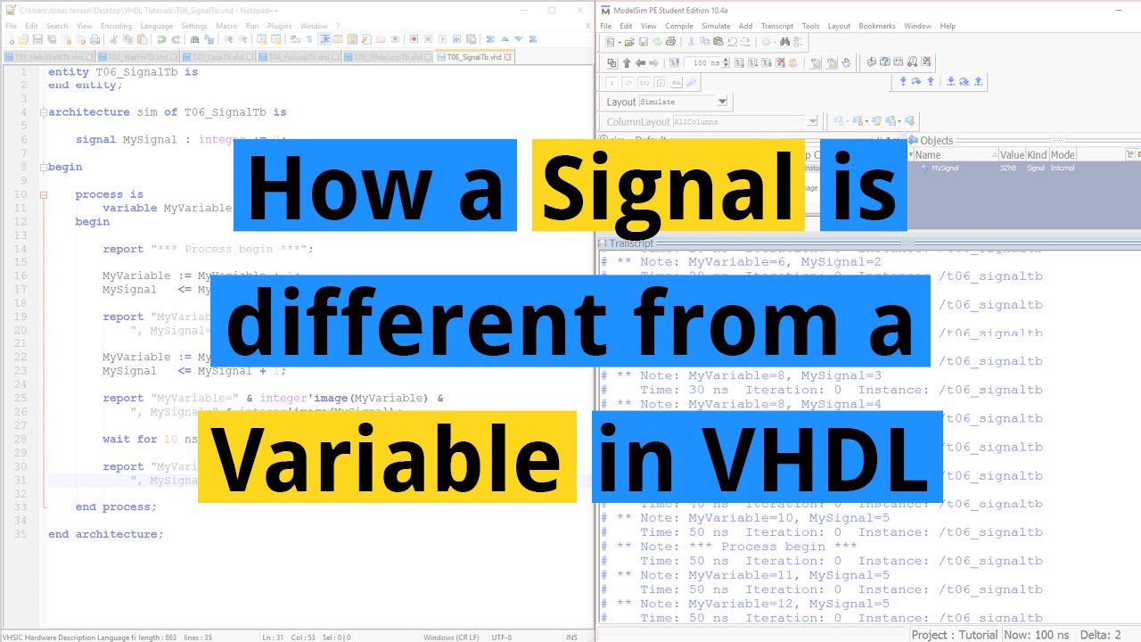 Understanding Signals and Variables in VHDL: Key Differences Explained ...