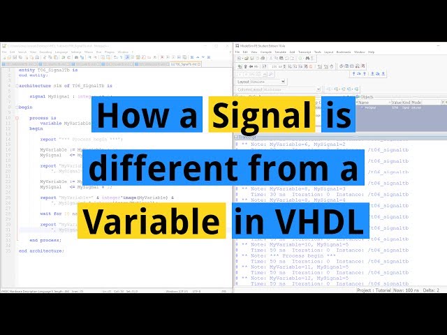 Understanding Signals and Variables in VHDL: Key Differences Explained | Galaxy.ai | Galaxy.ai