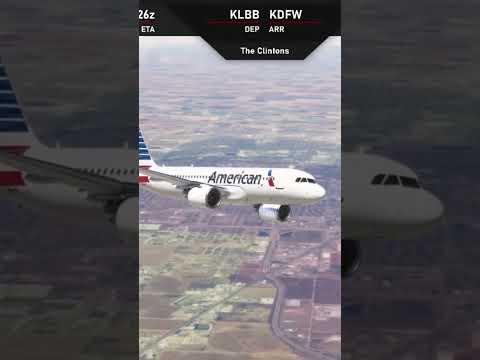 Airbus A320-200 | Lubbock to Dallas Ft. Worth | KLBB ✈ KDFW | American Airlines | #msfs2020