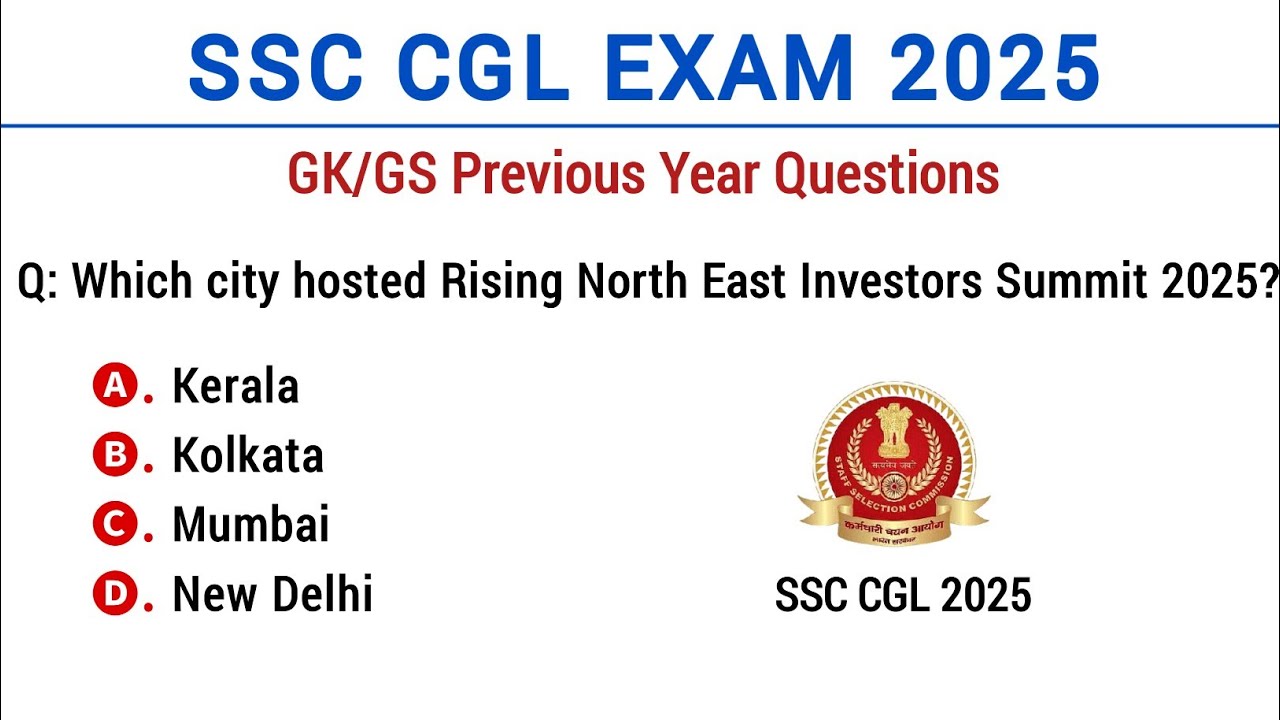 SSC CGL Exam 2025 | SSC CGL Previous Questions Paper | SSC CGL Questions 2025