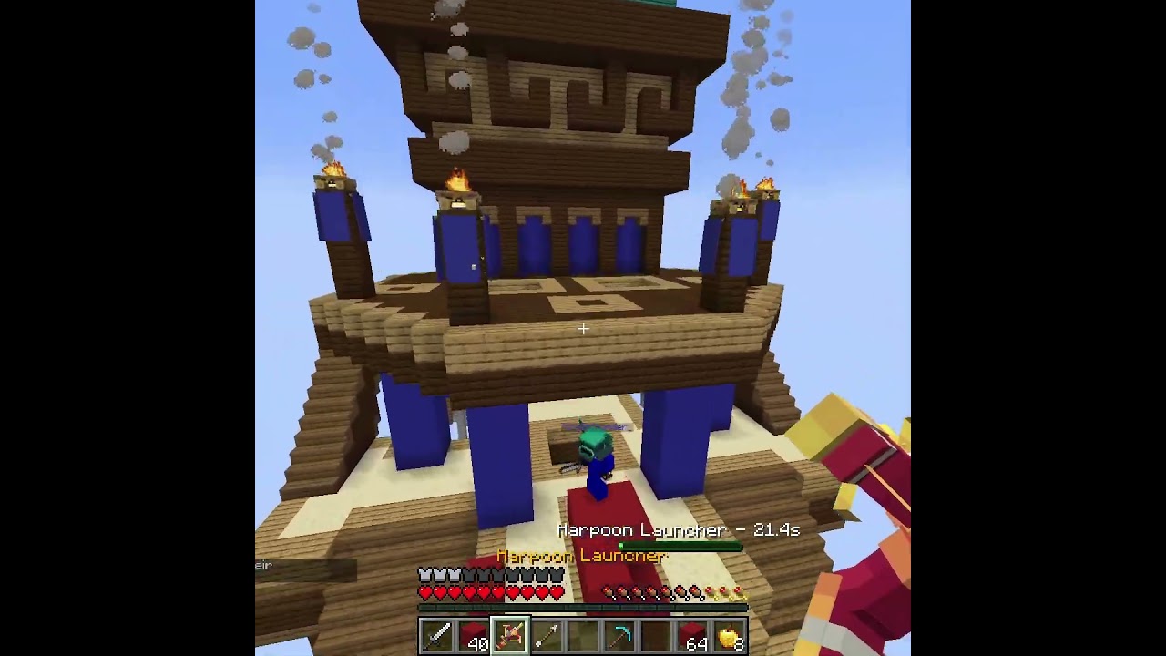 Fly Me to the Moon #shorts #minecraft #bridge #hoplite