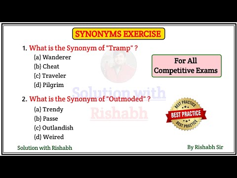 Most Important Synonyms for Competitive Exams | Most Asked Synonyms in Competitive Exams