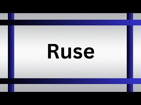 How To Pronounce Ruse | What Is The Meaning Of Ruse