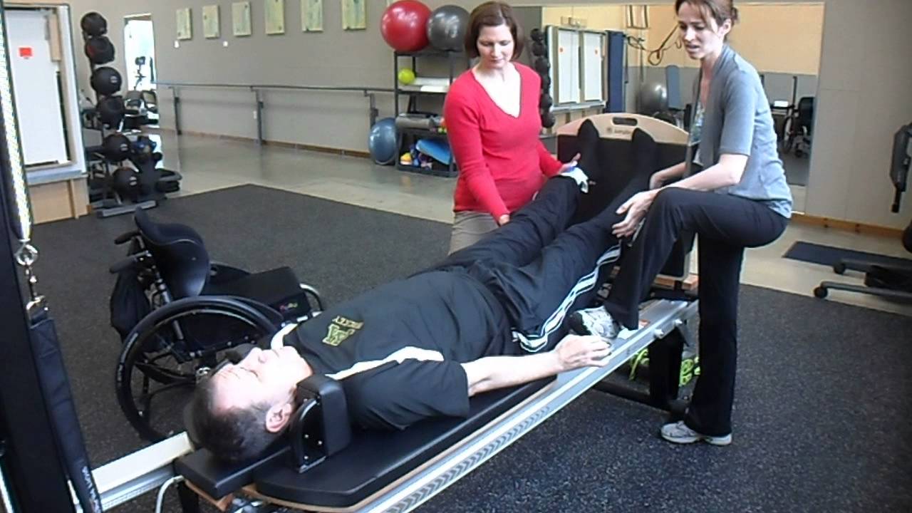 Pilates reformer with client with C5 ASIA A spinal cord injury 2  - defying the odds