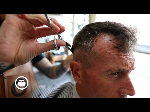 Modern Haircut for a Distinguished Gentleman